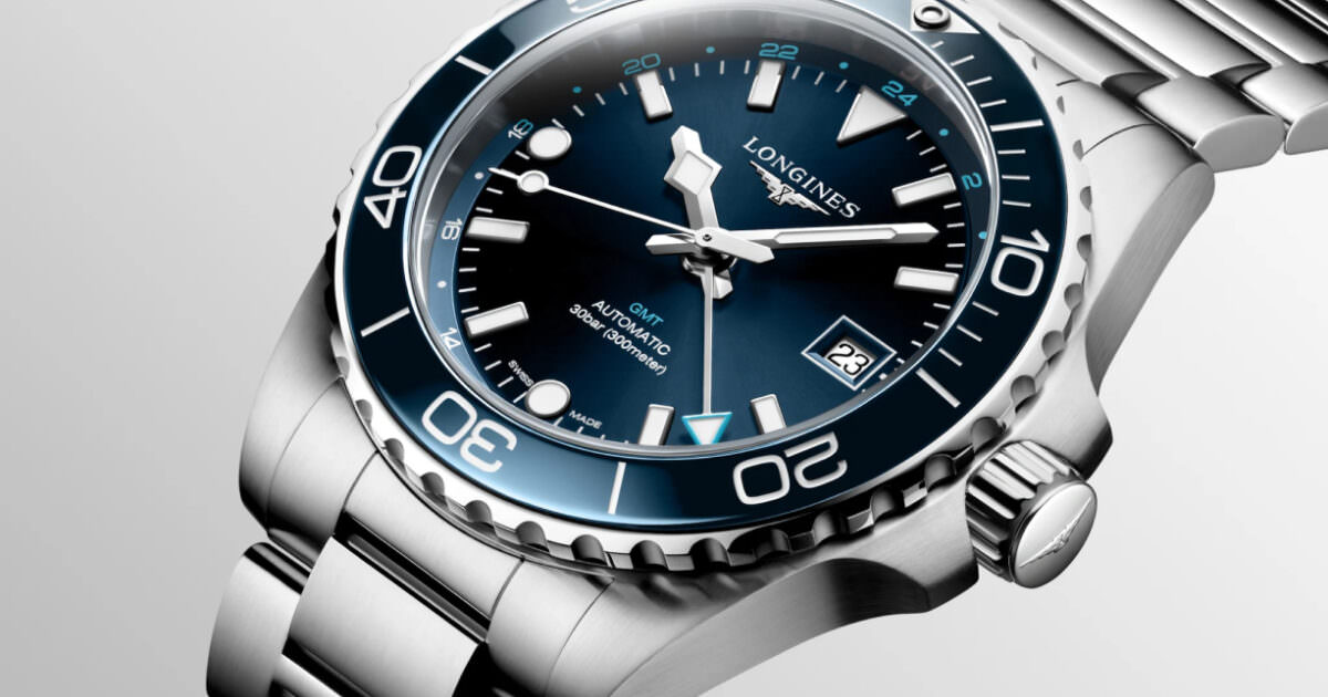 Longines HYDROCONQUEST GMT: Exceptional Design for Dual Time Zones ...