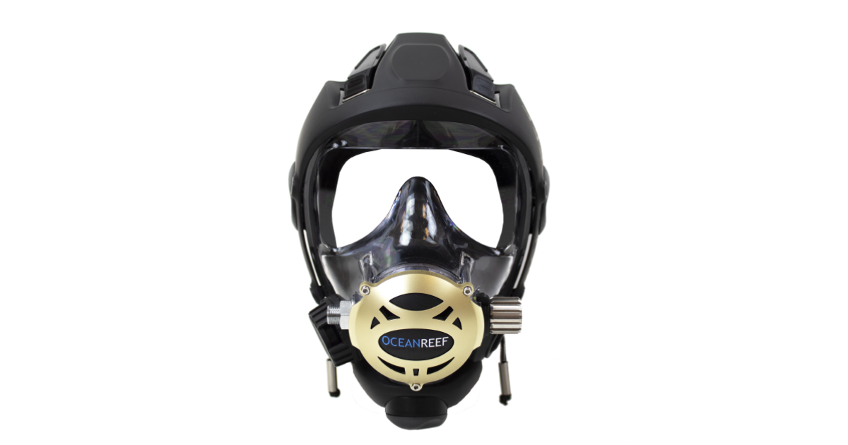 OCEAN REEF Predator Extender Mask w/Mercury GSM Communication Unit ...