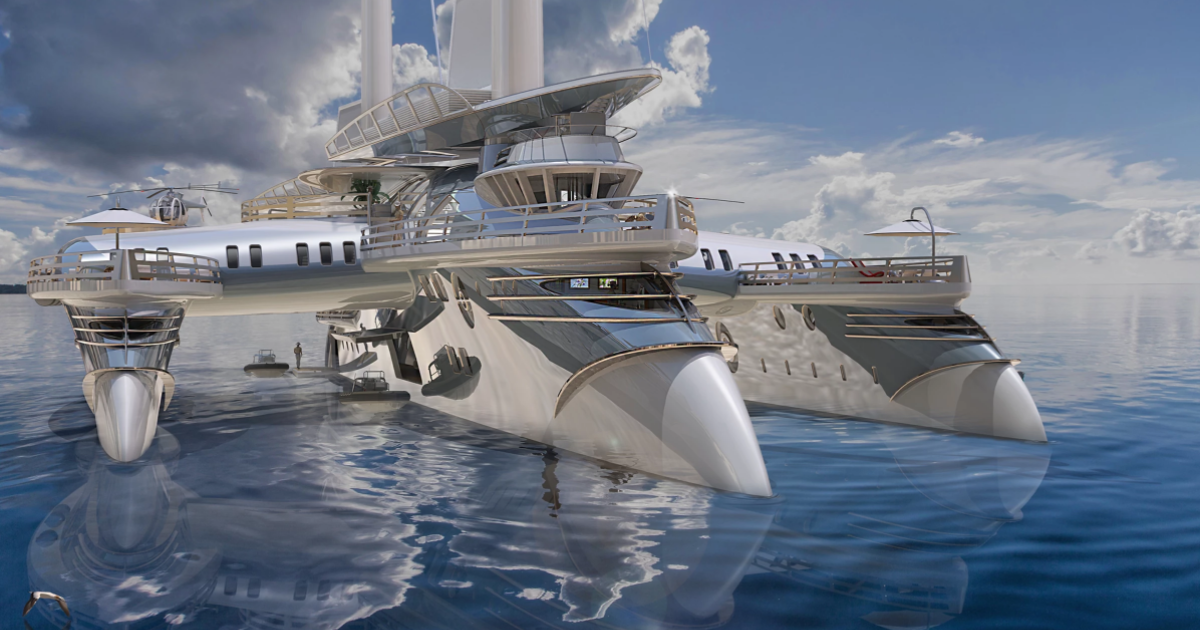 This Bonkers 328-Foot Trimaran Concept, Trident - SUPREMARINE